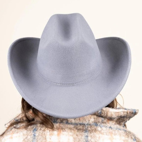 Canton | Accessories | Womens Cattleman Style Gray Western Felt Cowboy ...